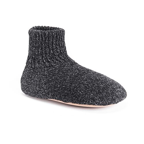 Click here for Muk Luks Mens Morty Ragg Wool Slippers - Black prices