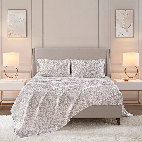 Click here for Madison Park Essentials Printed Satin Sheet Set  Q... prices