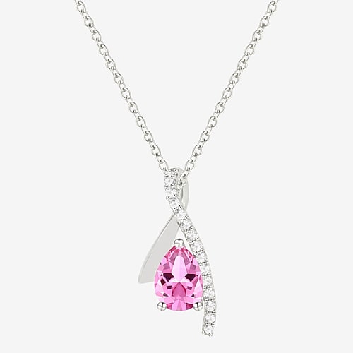 Click here for Womens Lab Created Gemstone Sterling Silver Pear 1... prices
