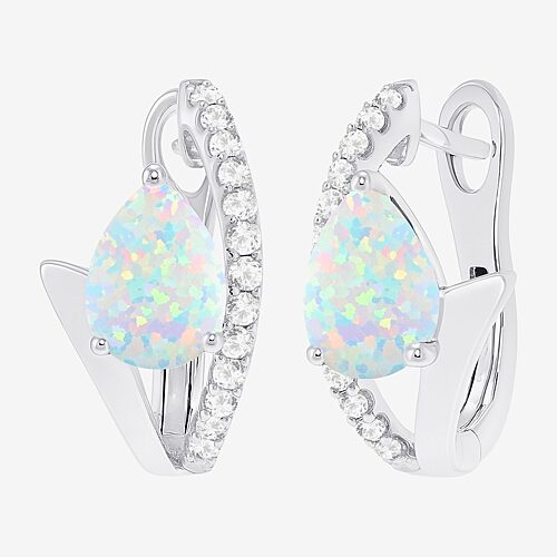 Click here for Womens Lab Created Gemstone Sterling Silver 14mm P... prices