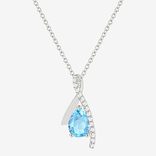 Click here for Womens Lab Created Gemstone Sterling Silver Pear 1... prices