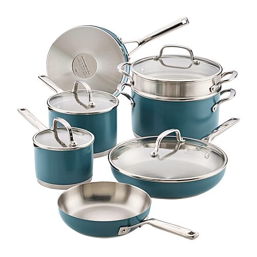 Click here for KitchenAid Stainless Steel 3-Ply 11-pc. Cookware S... prices