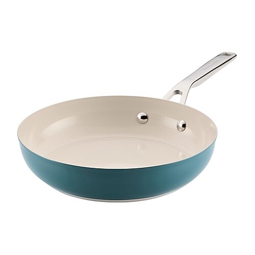 KitchenAid Stainless Steel 9.5 Ceramic Nonstick Frying Pan - Agave