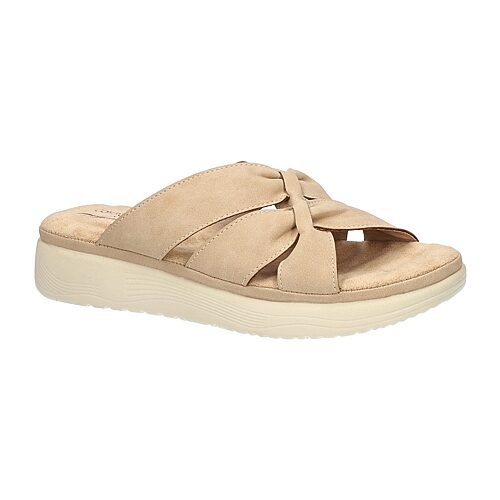 Easy Street Womens Mickey Slide Sandals  6 1/2 Narrow  Beige