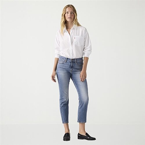 Click here for Levis Womens Straight Leg Jean  8  Blue prices