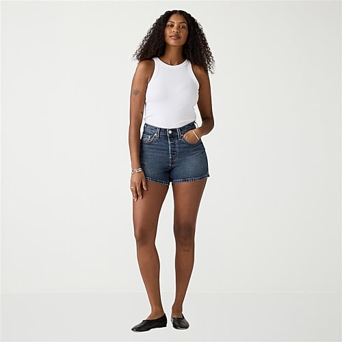 Click here for Levis Womens 501 Curve Denim Shorts - Believe Not prices