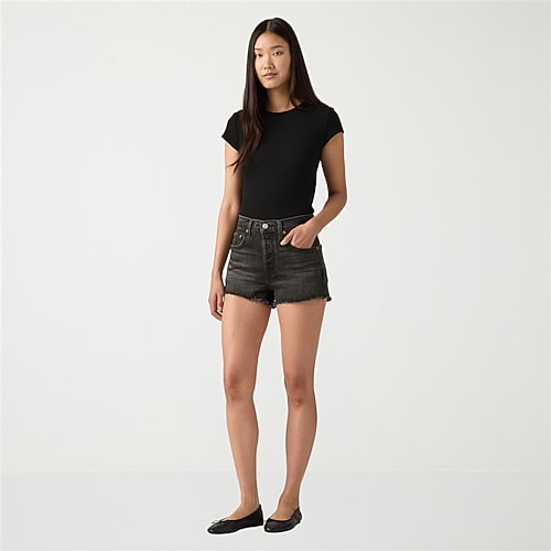 Click here for Levis Womens Denim 501 Short  29  Black prices