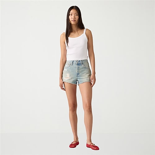 Click here for Levis Womens Denim 501 Short  27  Blue prices