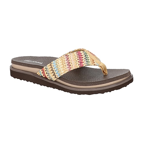 Click here for Easy Street Womens Whimsy Thong Flat Sandals - Mul... prices