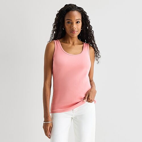 Click here for St. Johns Bay Womens Scoop Neck Sleeveless Tank To... prices