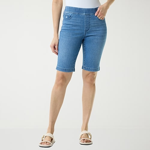 Click here for Gloria Vanderbilt Womens Amanda Pull On Denim Berm... prices