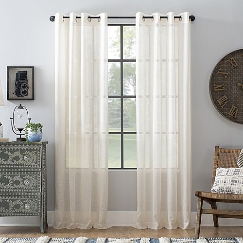 Click here for Archaeo Akari Slub Textured Linen Blend Grommet To... prices