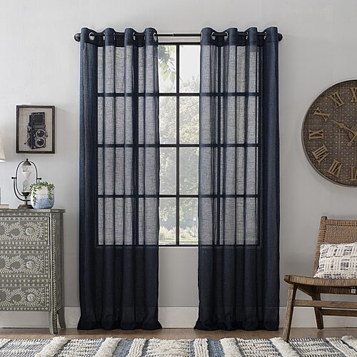 Click here for Archaeo Akari Slub Textured Linen Blend Grommet To... prices