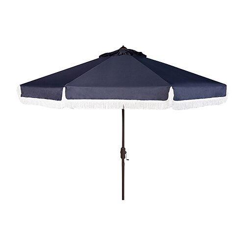 Click here for Safavieh Fabia Fringe 9 Ft Crank Umbrella prices