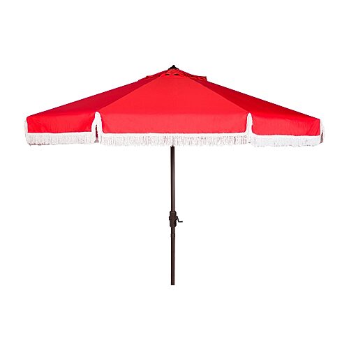 Click here for Safavieh Fabia Fringe 9 Ft Crank Umbrella prices