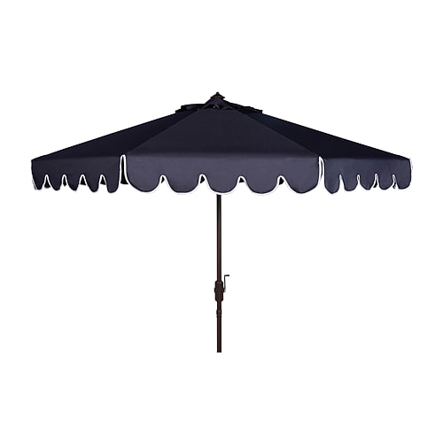 Click here for Augusta Home Venice 9 Ft Crank Umbrella - Navy/whi... prices