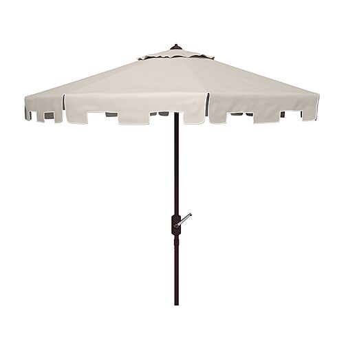 Click here for Zimmerman 11 Market Umbrella - Beige  White prices