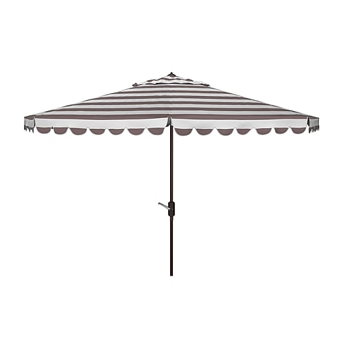 Click here for Vienna 11 Crank Umbrella - Gray  White prices