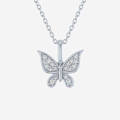 Click here for Womens 1/10 CT. T.W. Natural White Diamond Sterlin... prices