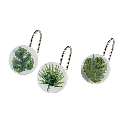 Click here for Avanti Viva Palm Shower Curtain Hooks  One Size  G... prices