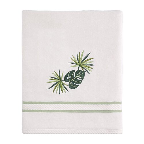 Click here for Avanti Viva Palm Bath Towel  One Size  White prices