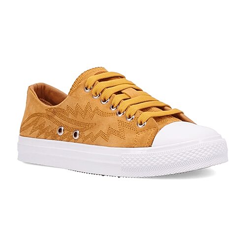 Click here for Dingo Womens Campus Sneaker - Mustard prices
