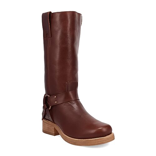 Dingo Mens Rip Leather Boot - Brown