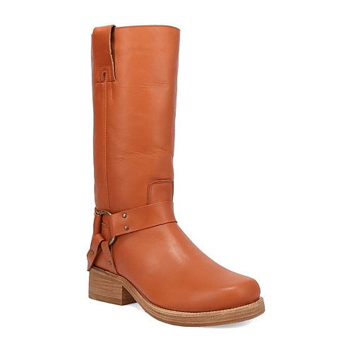 Dingo Mens Rip Leather Boot - Russet