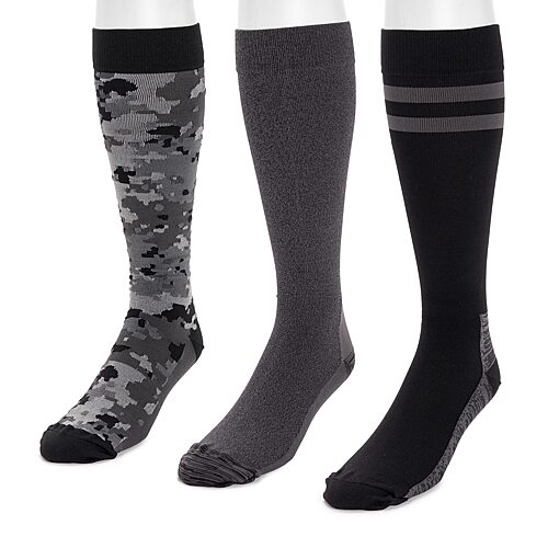Click here for Muk Luks Compression Mens 3 Pair Knee High Socks... prices