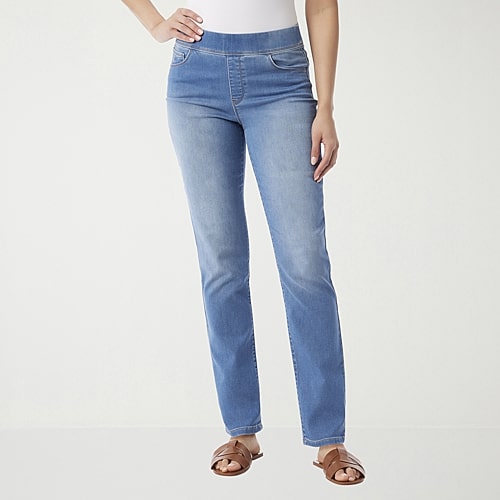 Click here for Gloria Vanderbilt Womens Amanda Pull On Knit Denim... prices