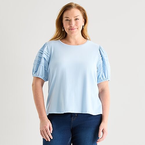 Click here for Liz Claiborne Womens Plus Round Neck Short Sleeve... prices