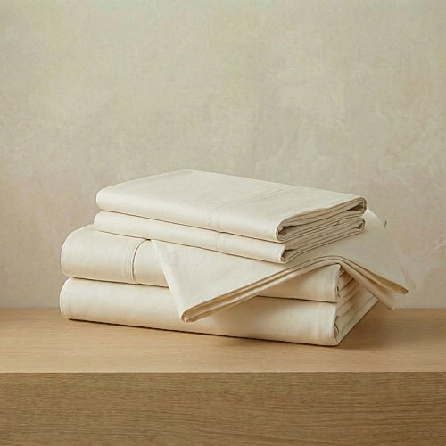 Click here for Knightsbridge Ecosoft 330tc Sheet Set  One Size  G... prices