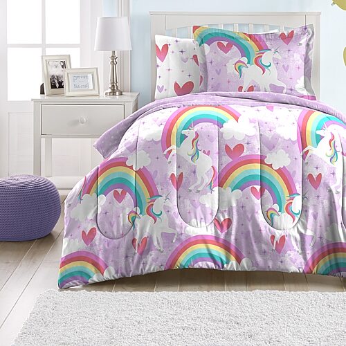 Click here for Dream Factory Unicorn Rainbow 7-Pc. Comforter Set... prices