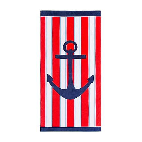 Click here for JONATHAN ADLER Big Anchor Beach Towel  One Size  R... prices