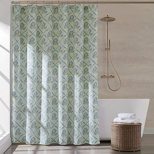 Click here for Brooklyn Loom Olivia Floral Shower Curtain  One Si... prices