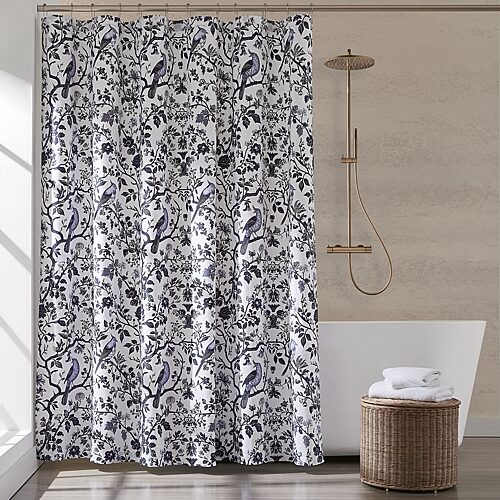 Click here for Brooklyn Loom Ava Floral Shower Curtain  One Size... prices