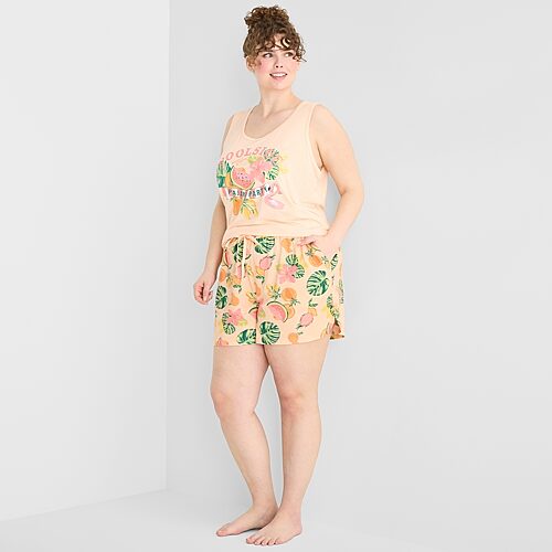 Click here for Sleep Chic Womens Plus Pajama Shorts  2x  Yellow prices