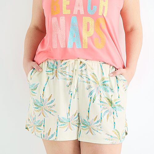 Click here for Sleep Chic Womens Plus Pajama Shorts  2x  Green prices