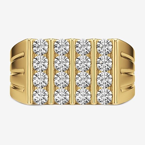 Click here for (G-H / Si2) Mens 2 1/2 CT. T.W. Lab Grown White Di... prices