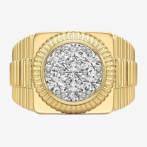 Click here for (G-H / Si2) Mens 1 1/2 CT. T.W. Lab Grown White Di... prices