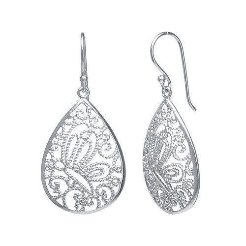 Click here for Silver Reflections Pure Silver Over Brass Pear Dro... prices