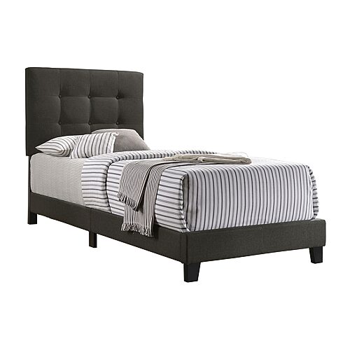 Click here for Mapes Upholstered Rectangle Bed  One Size  Gray prices