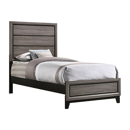 Click here for Watson Rectangle Bed  One Size  Gray prices