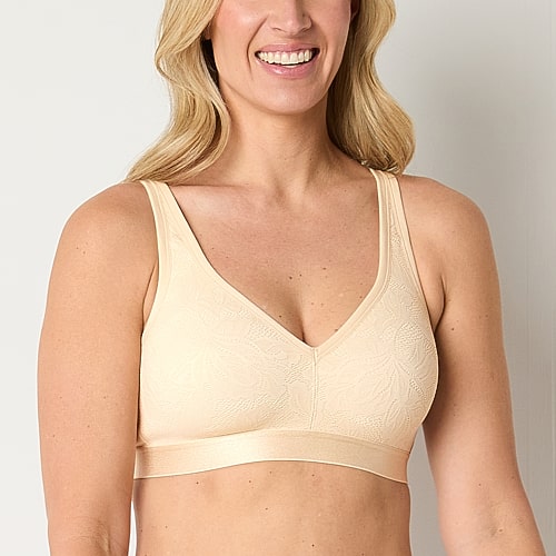 Click here for Ambrielle Cotton Unlined Wirefree Lace Bra  D  Bei... prices