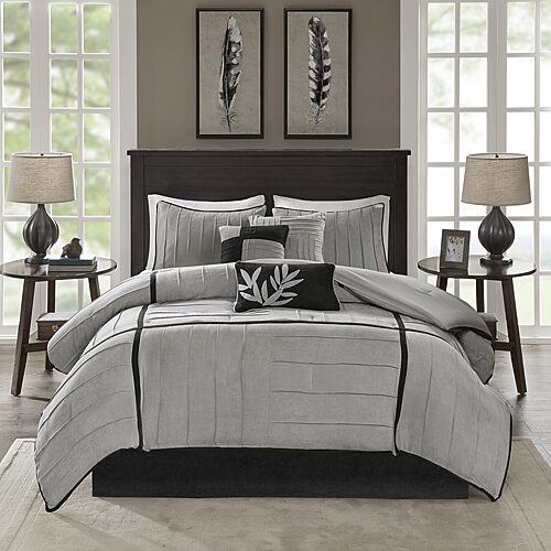 Click here for Madison Park Dune Faux-Suede 7-Pc. Comforter Set... prices