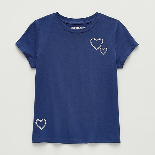 Click here for Thereabouts Little & Big Kid Girls Round Neck Shor... prices