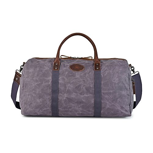 Click here for Tsd Brand Hillside Bee-Wax Canvas Duffel Bag - Gra... prices