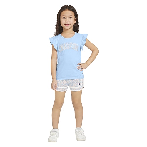 Click here for Champion Girls 4-6X Floral Print Top and Printed S... prices