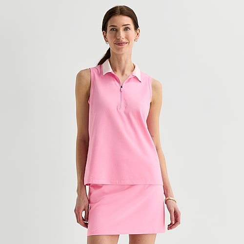 Click here for St. Johns Bay Womens Sleeveless Quarter-Zip Pullov... prices