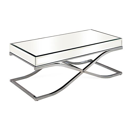 Click here for Furniture of America Hope Mirrored Metal Coffee Ta... prices